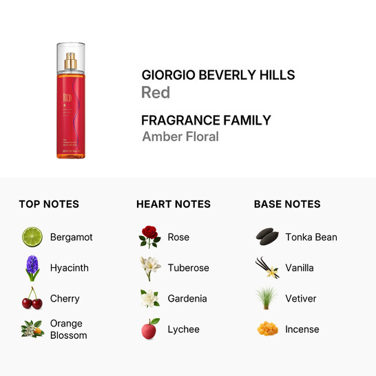 Giorgio Beverly Hills Ladies Giorgio Red Mist 8 oz Fragrances ...