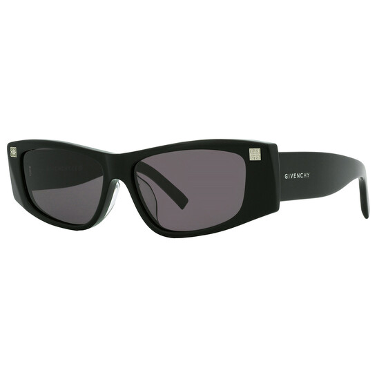 Givenchy Grey Rectangular Ladies Sunglasses GV40048F 01A 56 192337130045 - Sunglasses - Jomashop