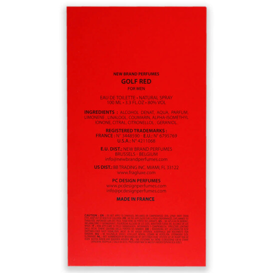 New Brand Golf Red by New Brand for Men - 3.3 oz EDT Spray ...