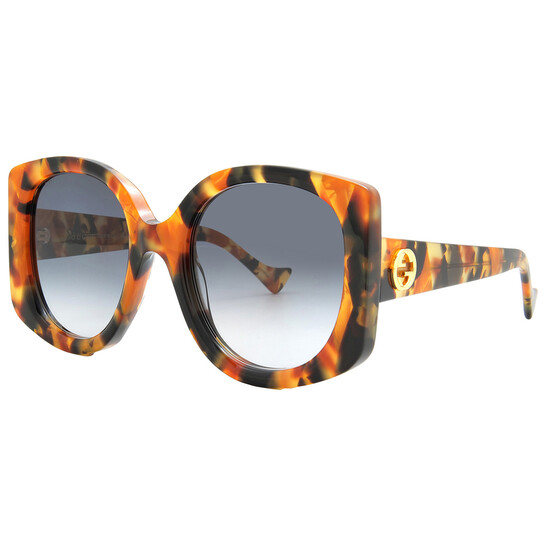 Gucci Blue Gradient Butterfly Ladies Sunglasses GG1257S 004 53 ...