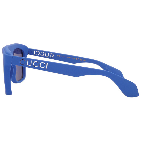 Gucci Blue Logo Browline Men's Sunglasses GG1570S 004 57 889652469058 ...