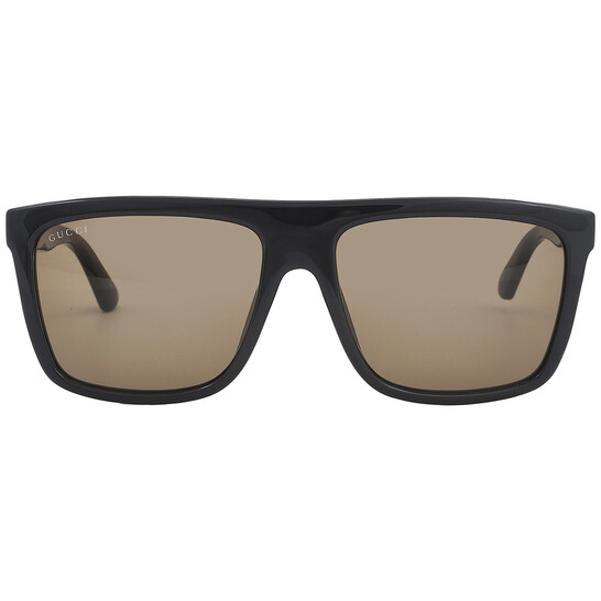 Gucci Brown Browline Men's Sunglasses GG0748S 002 59 889652294858 ...
