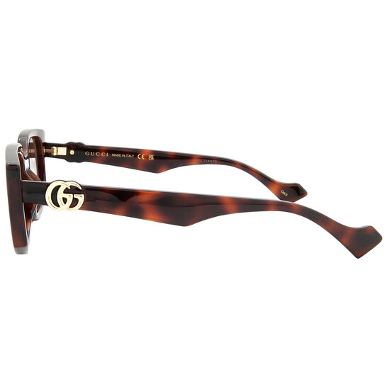 Gucci Brown Rectangular Ladies Sunglasses GG1534S 002 55 889652468174 - Sunglasses - Jomashop