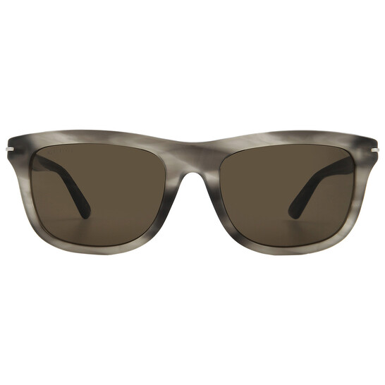 Gucci Brown Rectangular Men's Sunglasses GG1444S 003 55 889652438160 ...