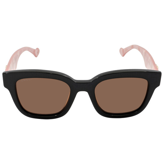 Gucci Brown Square Ladies Sunglasses GG0998S 005 52 889652356174 ...