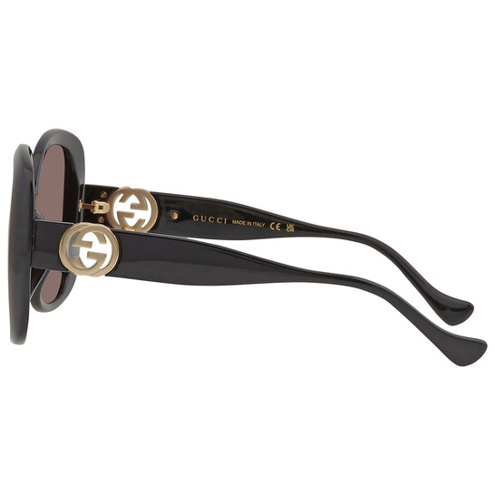 Gucci Brown Square Ladies Sunglasses GG1029SA 005 GG1029SA 005 57 ...