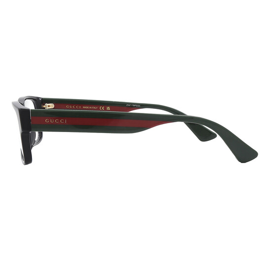 Gucci Demo Rectangular Men's Eyeglasses GG0344OA 001 56 889652156514 - Eyeglasses, Gg0344Oa ...