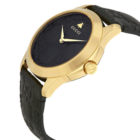 Gucci G-Timeless Black GG Dial Ladies Watch YA1264034 YA1264034A ...