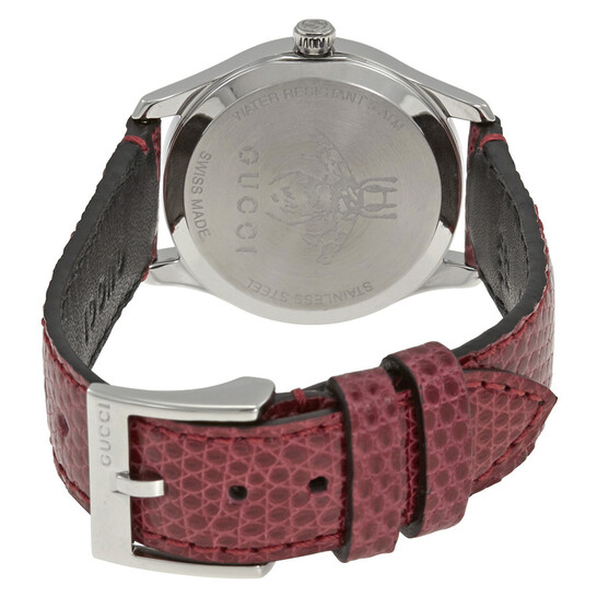 Gucci G-Timeless Red Mother of Pearl Dial Ladies Watch YA126584 ...
