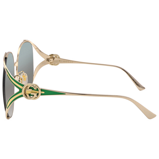 Gucci Gradient Green Oval Ladies Sunglasses GG0225S 006 63 889652392066 ...
