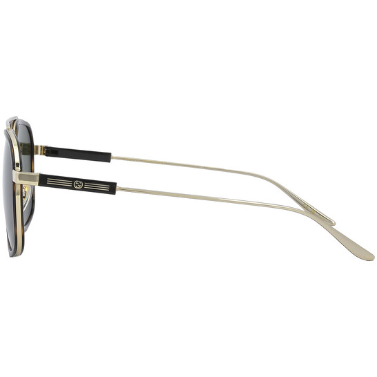 Gucci Green Navigator Men's Sunglasses GG1310S 002 56 889652413396 ...