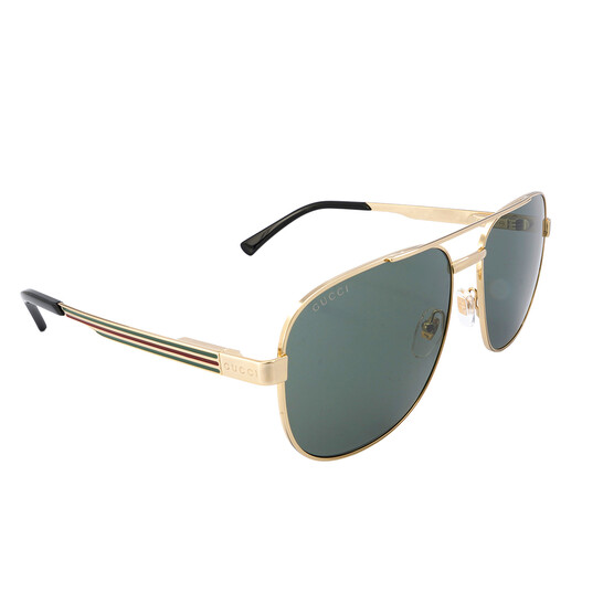 Gucci Grey Navigator Men's Sunglasses GG1223S 002 60 889652394350 ...