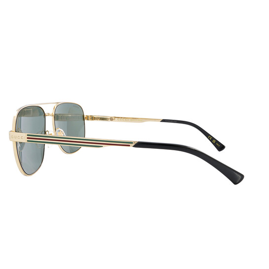 Gucci Grey Navigator Men's Sunglasses GG1223S 002 60 889652394350 ...