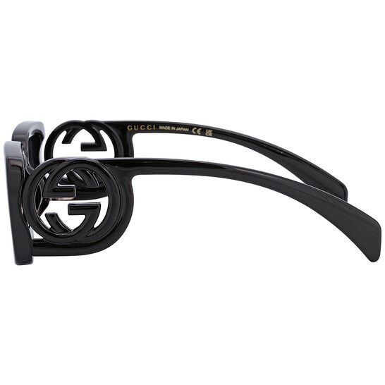Gucci Grey Rectangular Ladies Sunglasses GG1325S 001 54 889652412542 ...