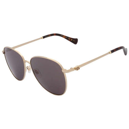 Gucci Grey Pilot Ladies Sunglasses GG1419S 001 60 889652439167 ...