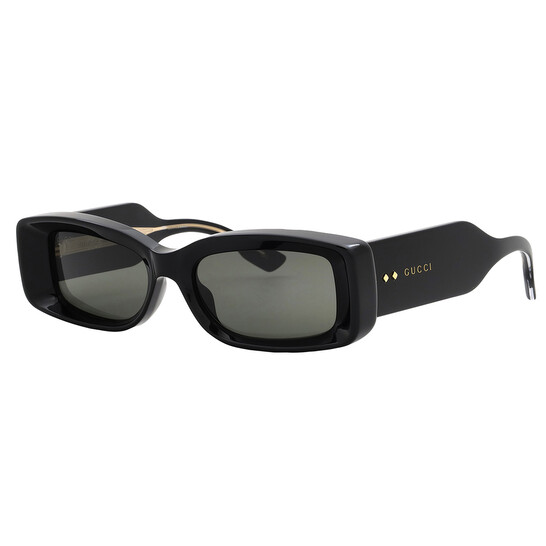 Gucci Grey Rectangular Ladies Sunglasses GG1528S 001 53 889652467061 ...