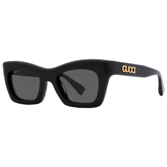 Gucci Grey Square Ladies Sunglasses GG1773S 001 50 889652506227 ...