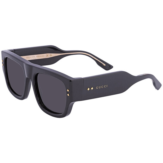 Gucci Grey Square Men's Sunglasses GG1262S 001 54 889652411811 ...