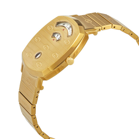 Gucci Grip Quartz Gold Dial Unisex Watch YA157409 731903472716 ...
