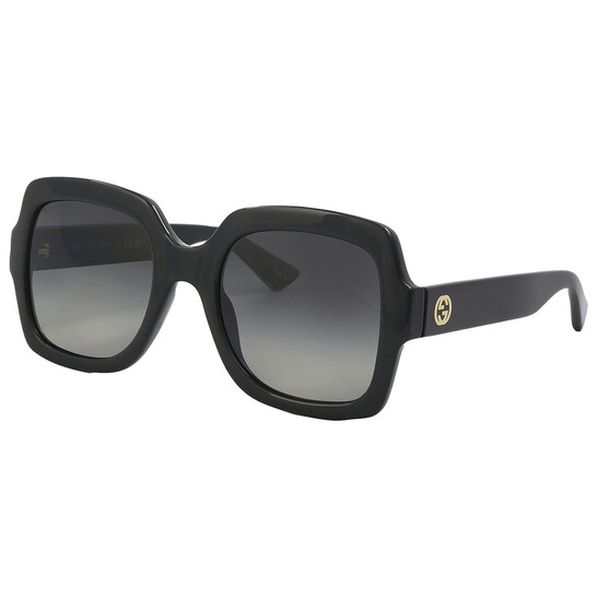 Gucci Polarized Grey Square Ladies Sunglasses GG1337S 002 54 ...