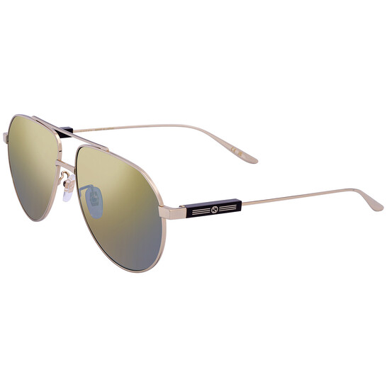 Gucci Yellow Pilot Men's Sunglasses GG1311S 002 61 889652413426 ...