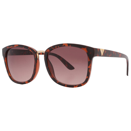 Guess Factory Brown Gradient Square Ladies Sunglasses GF0327 52F 57 ...