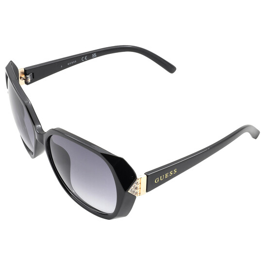 Guess Factory Smoke Gradient Square Ladies Sunglasses GF0373 01B 60 ...