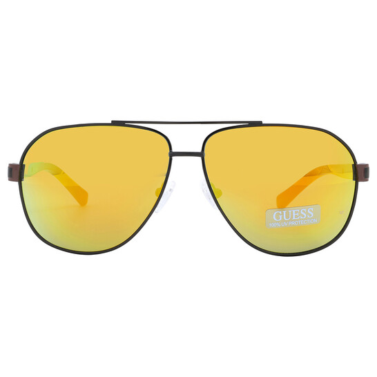 Guess Factory Snoke Pilot Men's Sunglasses GF0247 01A 61 889214431370 ...