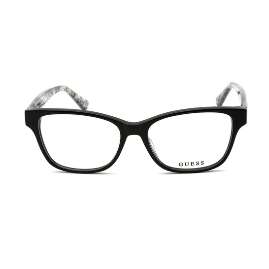 Guess Ladies Black Rectangular Eyeglass Frames GU278100154 889214145482 ...