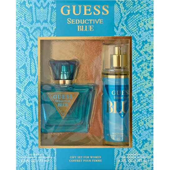 Guess Ladies Seductive Blue 2pcs EDT Gift Set Fragrances 085715329738 ...