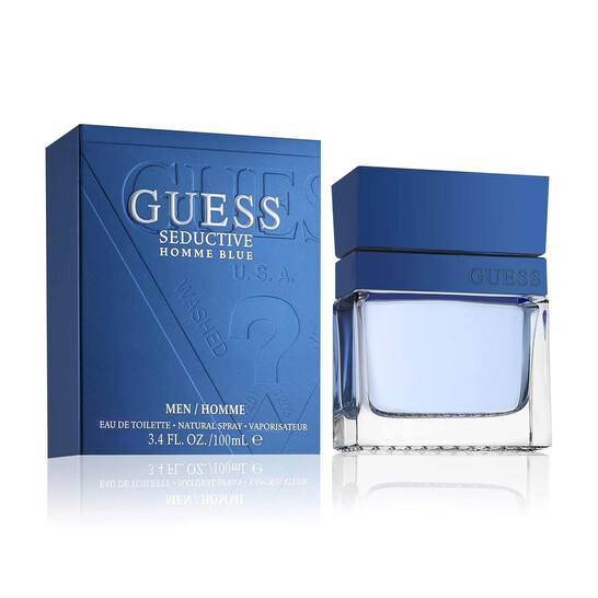 Guess Men's Seductive Homme Blue EDT Spray 3.4 oz (100 ml) 085715320414 ...