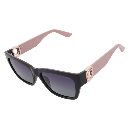 Guess Polarized Smoke Rectangular Ladies Sunglasses GU00105 05D 56 ...
