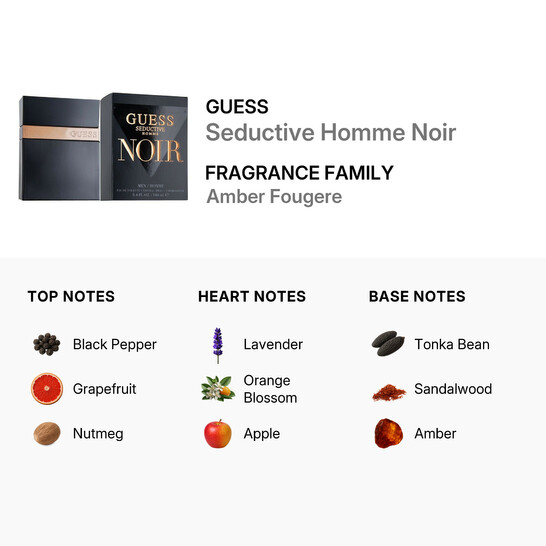 Guess Seductive Homme Noir by Guess EDT Spray 3.4 oz 085715320377 ...