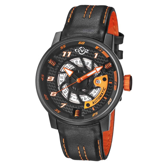 Gv2 By Gevril Motorcycle Sport Automatic Black Dial Men's Watch 1304 ...