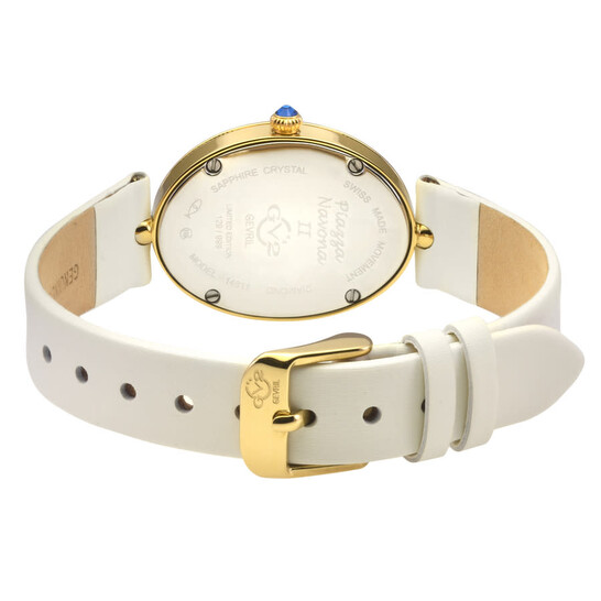 Gv2 By Gevril Piazza Navona Quartz White Dial Ladies Watch 14811.2 ...