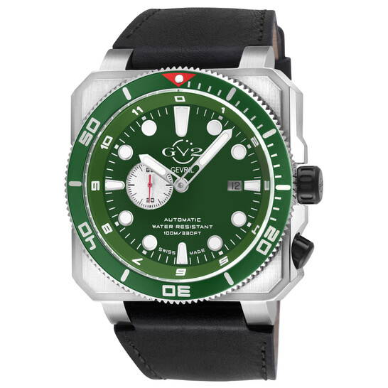 Gv2 By Gevril Xo Submarine Green Dial Men's Watch 4566 840840148704 ...