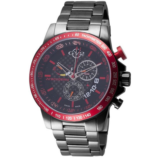 Gv2 By Gevril GV2 Scuderia Black Dial Men's Multifunction Watch 9906 ...