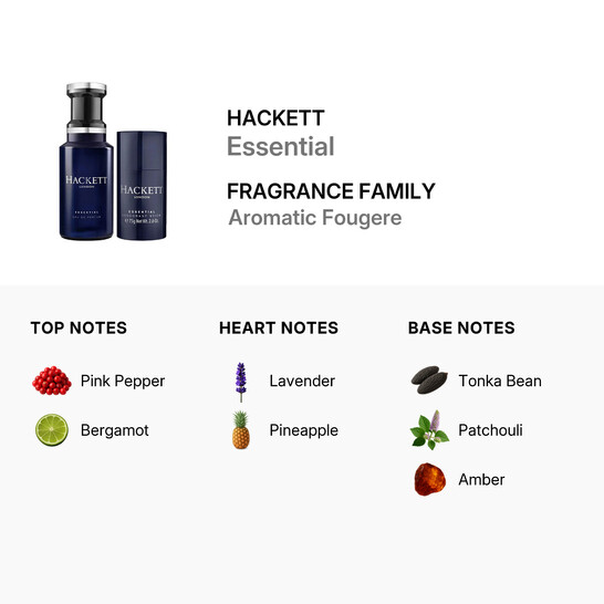 Hackett Men's Essential Gift Set Fragrances 8436581947267 - Fragrances ...
