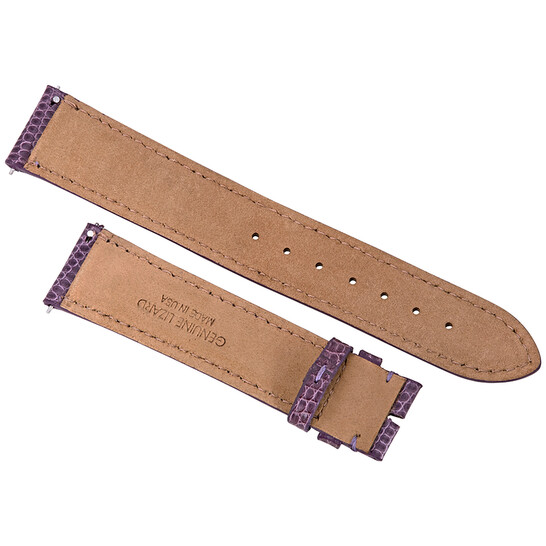 Hadley Roma 20 MM Shiny Grape Lizard Leather Strap 20LIZ56M ...
