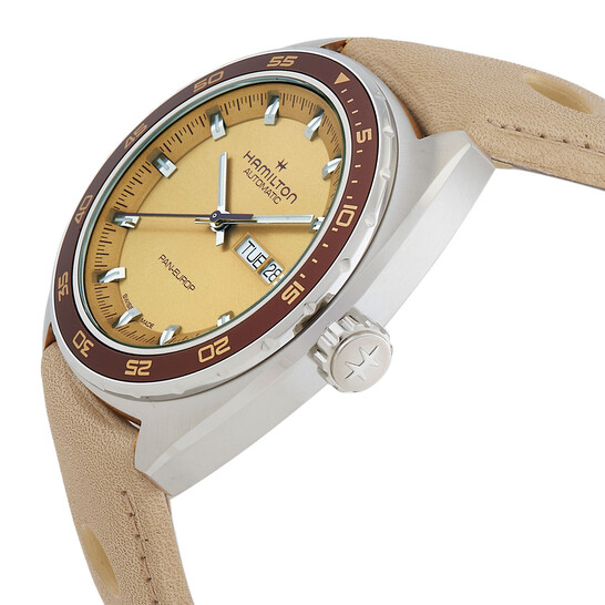 Hamilton American Classic Pan Europ Day Date Automatic Beige Dial Men's ...