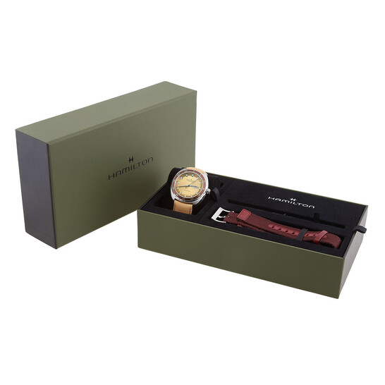 Hamilton American Classic Pan Europ Day Date Automatic Beige Dial Men's ...