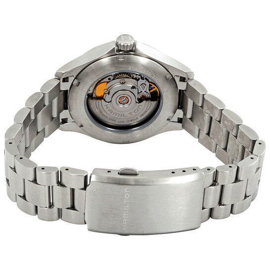 Hamilton Khaki Aviation Ivory Dial Automatic Men's Stainless Steel ...