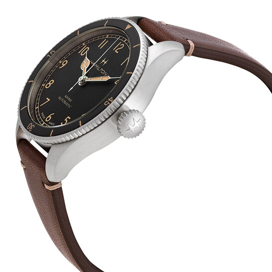 Hamilton Khaki Aviation Pioneer Automatic Black Dial Men's Watch ...