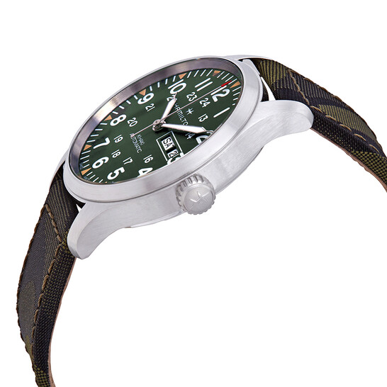 Hamilton Khaki Field Automatic Green Dial Men's Watch H70535061 ...