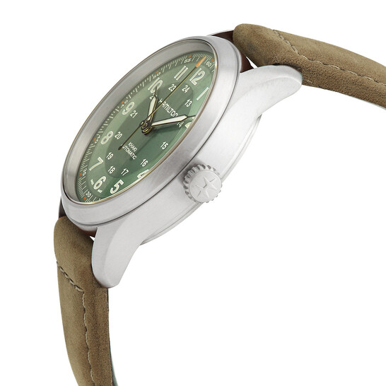 Hamilton Khaki Field Automatic Green Dial Unisex Watch H70205860 ...