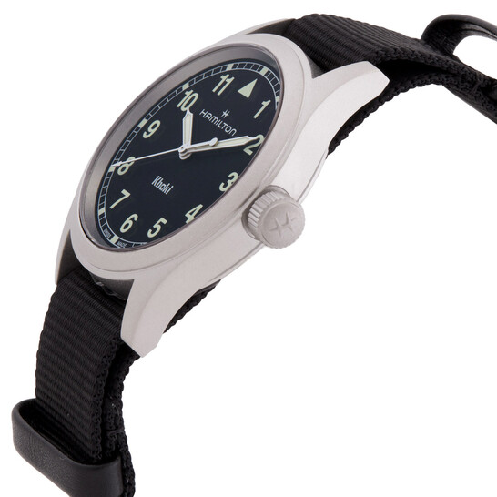 Hamilton Khaki Field Quartz Black Dial Watch H69401430 7630458805273 ...
