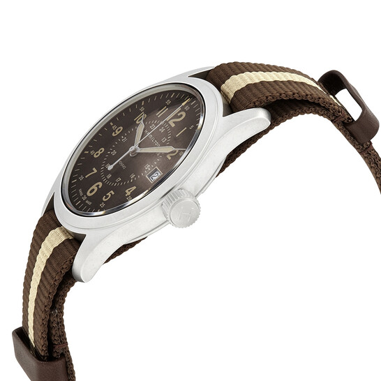 Hamilton Khaki Field Quartz Men's NATO Watch H68201093 7640167048182 ...