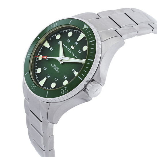 Hamilton Khaki Navy Scuba Automatic Green Dial Men's Watch H82525160 ...