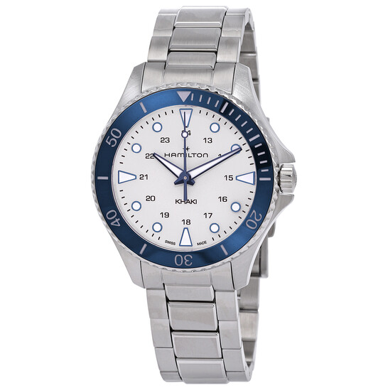 Hamilton Khaki Navy Scuba Quartz White Dial Men's Watch H82231150 ...