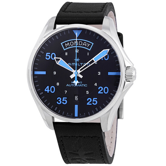 Hamilton Khaki Pilot Air Zermatt Automatic Black Dial Men's Watch ...